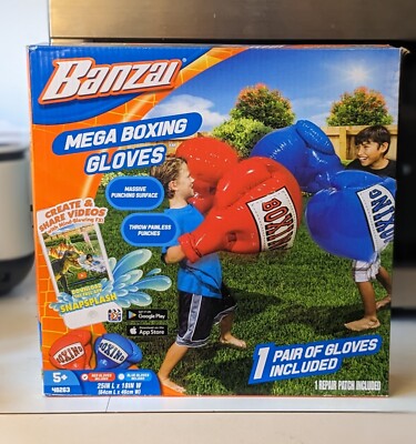 💎 Banzai Kids Inflatable Mega Boxing Gloves - Color Red 💎 | eBay