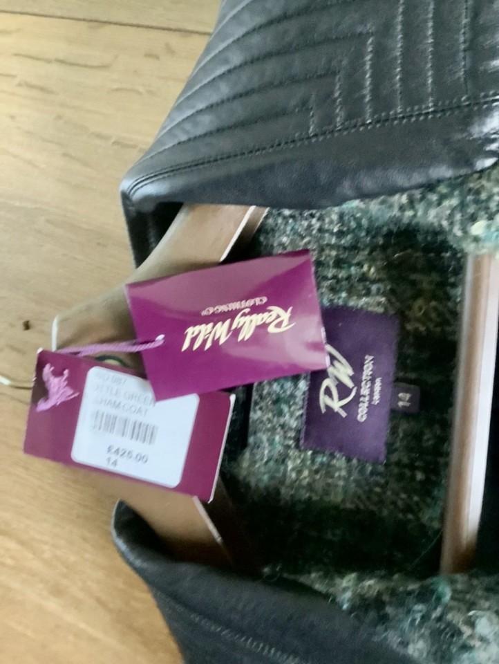 Really Wild Wool Ladies Overcoat Bottle Green Country Pelham Coat BNWOT ...