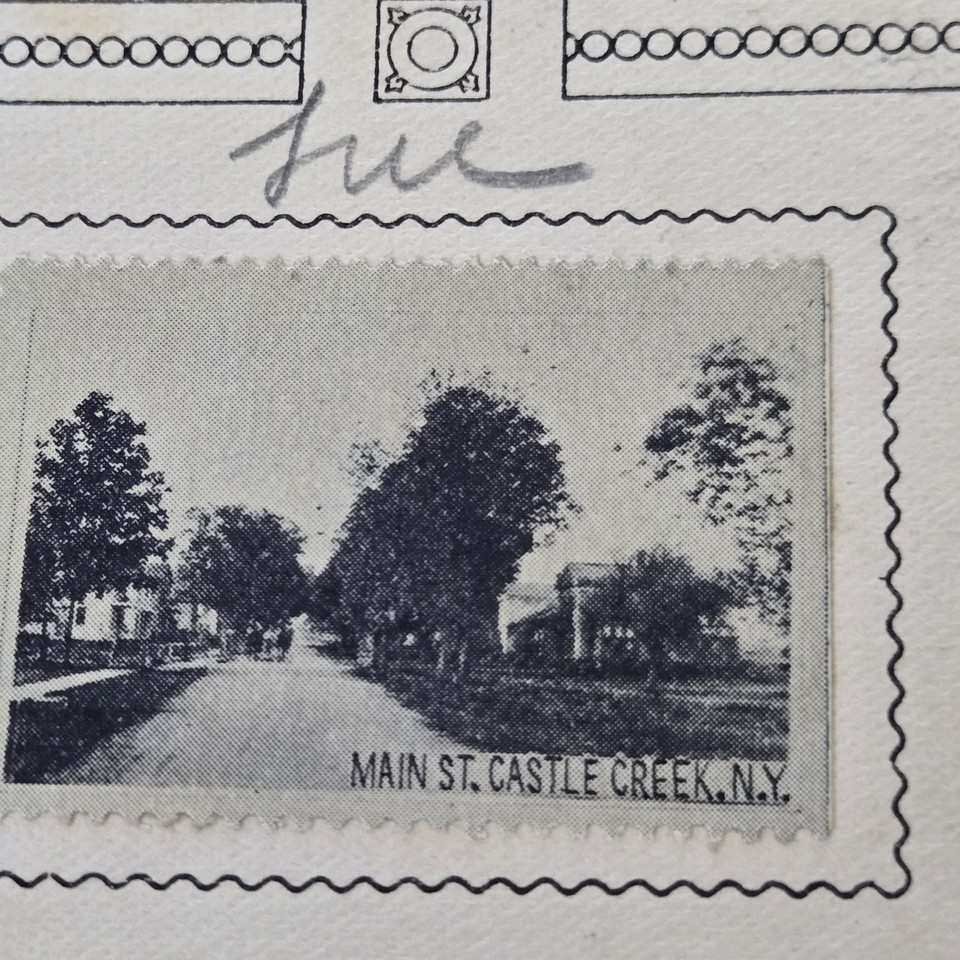 Vintage Postcard Main Street stamp Castle Creek New York Ess Ess | eBay UK