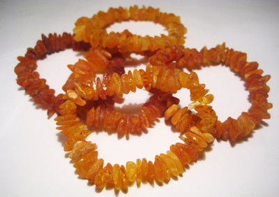 Lot-5 Genuine Raw Baltic Amber Bracelets Elastic Stretch | eBay