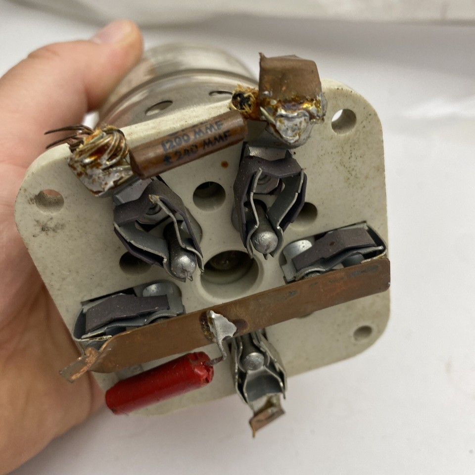 Transmitter Tube Eimac & Socket 4-125A 4D21 Radial Beam Power Tetrode ...