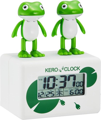 RHYTHM Alarm Clock Digital Clock Kero Clock 2 White 106 x 82 x 60 mm ...