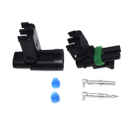 New 2 Way / Pin Male & Female Sealed Connector Kit 12015792, 12010973 ...