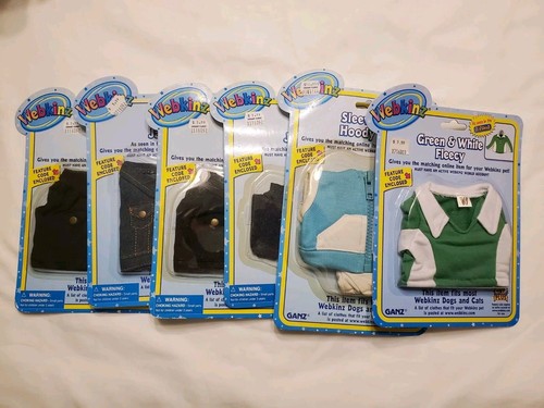 Webkinz Clothing Lot Of 6 Packages All Unopened Jackets, Hoodie And ...