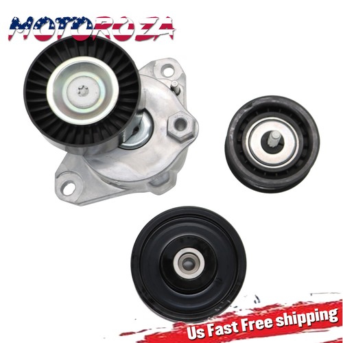 For Mercedes Benz C230 C280 C300 2722000270 Drive Belt Tensioner+Idler ...