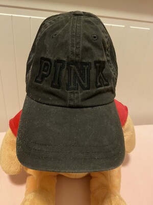 Victorias Secret PINK Logo Hat Baseball Cap Adjustable (Dark Grey) | eBay