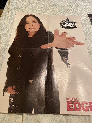 Ozzy Osbourne and Slayer Kerry King Double Sided poster | eBay