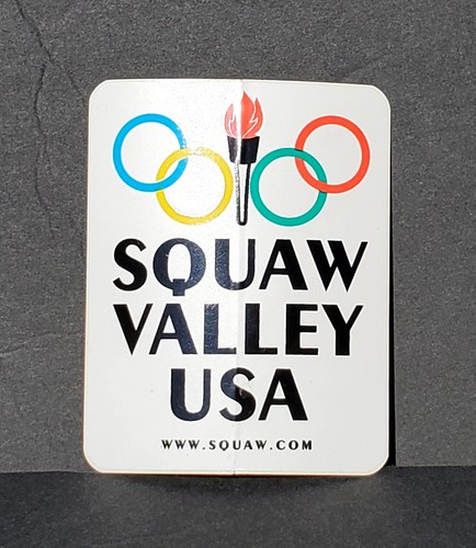 DUSTY Squaw Valley Ski Resort Olympic Snow Skiing Boarding Multicolored ...