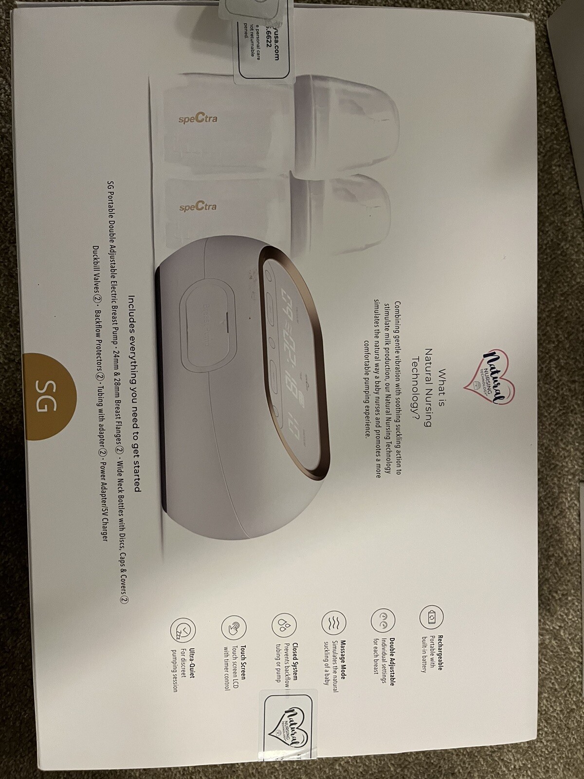 Spectra SG Portable Breast Pump - Gold (MM011450) for sale online | eBay