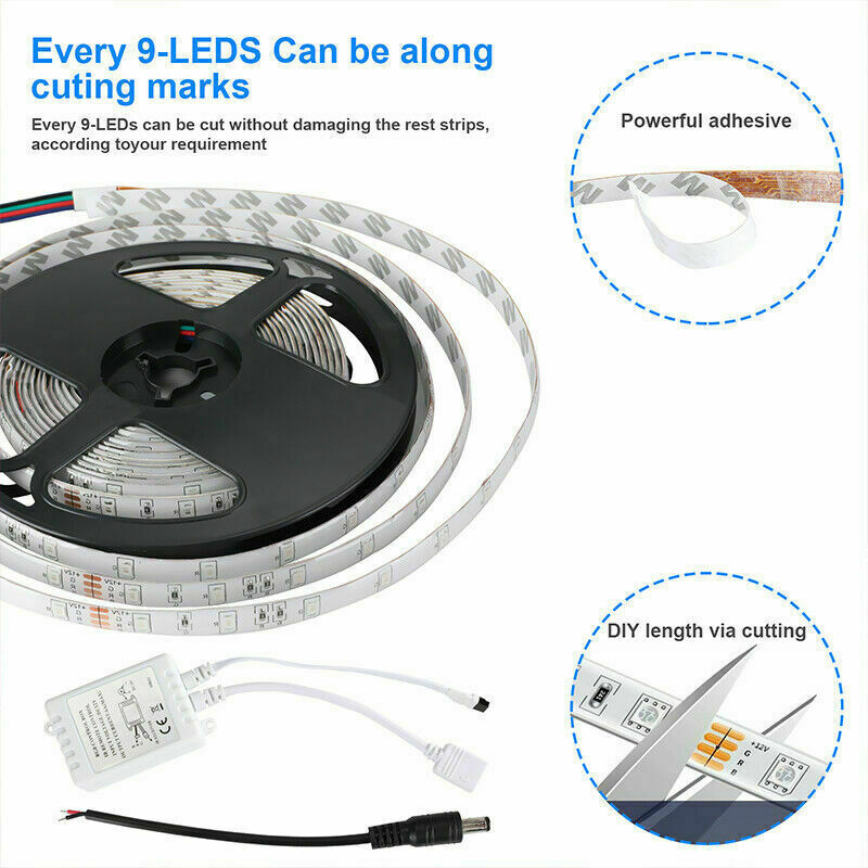 Wholesale LED Strip Lights 3528 5050 5M/10M/15M/20M RGB SMD 12V Roll ...