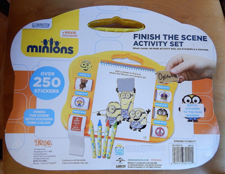 Minions Finish The Scene Activity Set | eBay