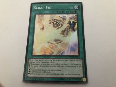 Scrap Fist - SDSE-EN024 - Super Rare - 1st Edition - YuGiOh | eBay