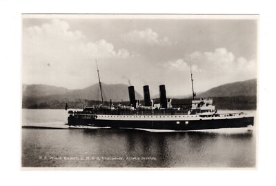 Canada BC British Columbia - Ship SS Prince Rupert (CNR) - Service to ...