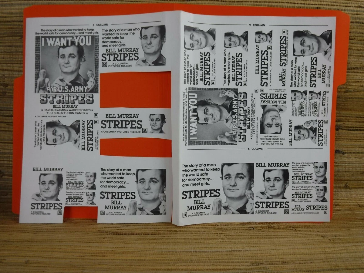 Bill Murray Stripes Poster