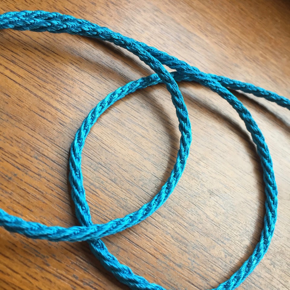 CORD BERISFORDS BARLEY TWIST ROPE 5MM x 4 METRES Gold, Black, White ...