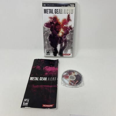 Metal Gear Acid Sony PSP, Sony Playstation Portable Complete in Box CIB ...