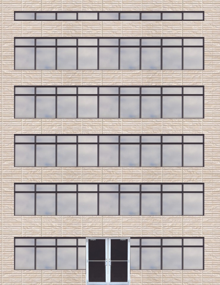 Background High-Rise Flat Front City Buildings for O Scale Model Train ...