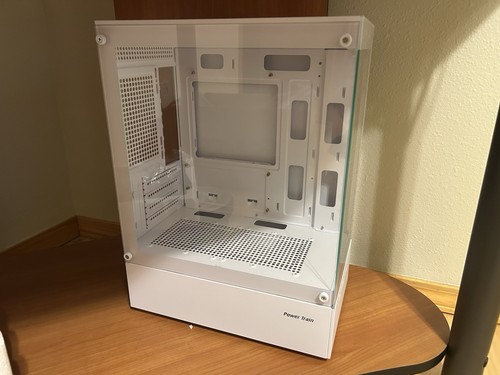 Powertrain Illusionary Realm mATX PC Case White Glass View | eBay