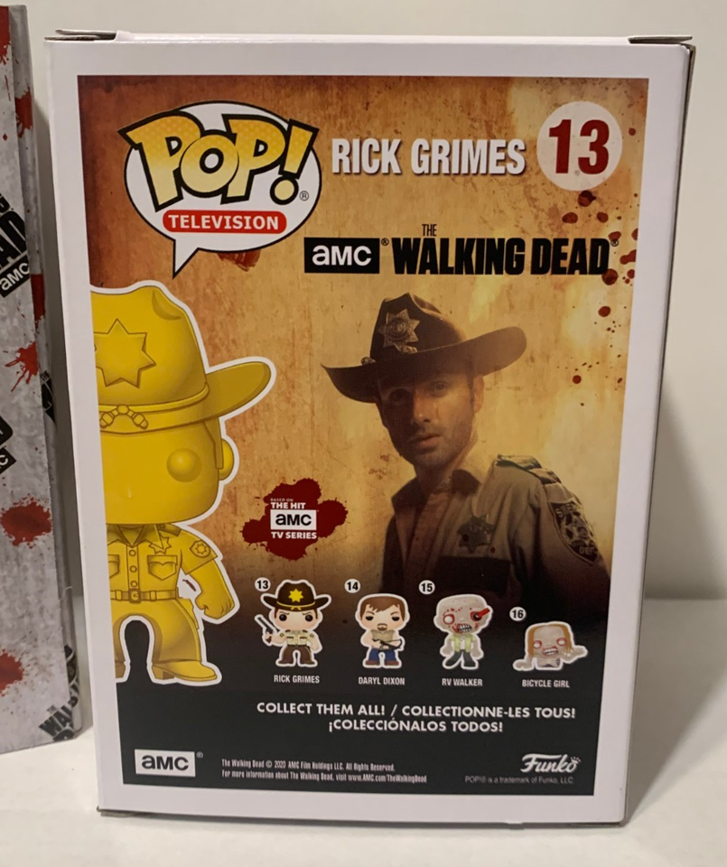 Rick Grimes Gold Metallic The Walking Dead Supply Drop Funko Pop 13 | eBay