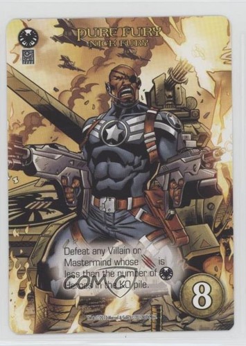 2012 Upper Legendary: Marvel Deck Building Game Board Pure Nick Fury ...