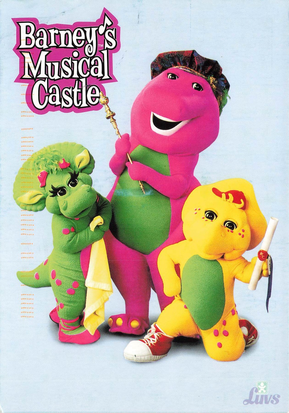 BARNEY POSTCARD: BARNEY'S MUSICAL ADVENTURE, BABY BOP & BJ 4" x 6" | eBay