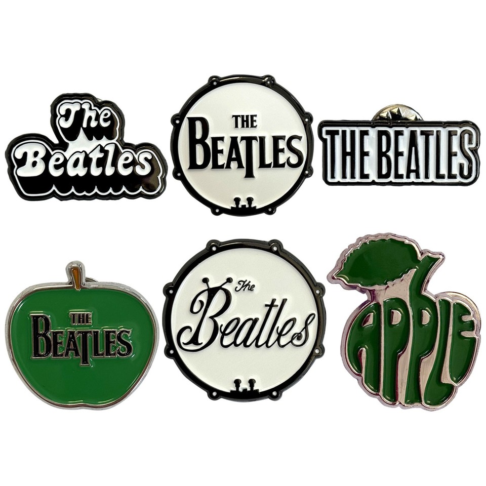 The Beatles Band Logos Boxed Pin Badge Set One Size | eBay
