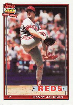 #92 Danny Jackson - Cincinnati Reds - 1991 Topps Baseball | eBay