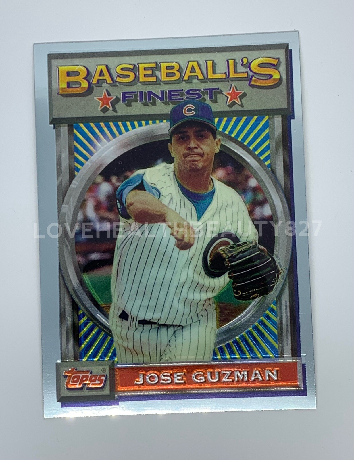 Jose Guzman 1993 Topps Baseball's Finest 145 Chicago Cubs Non-Refractor ...
