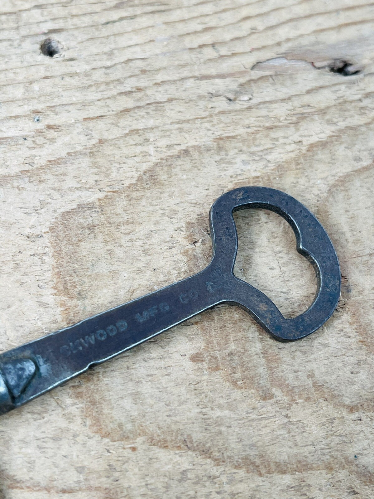 Vintage Antique Lockwood Mfg. Co. Skeleton Key #2 Long Solid Barrel ...