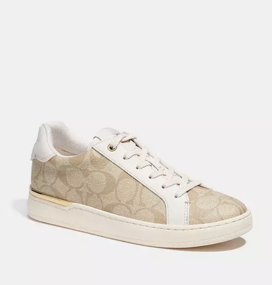 Coach Clip Signature PVC Low Top Sneaker Size10B CH099 Color Light ...