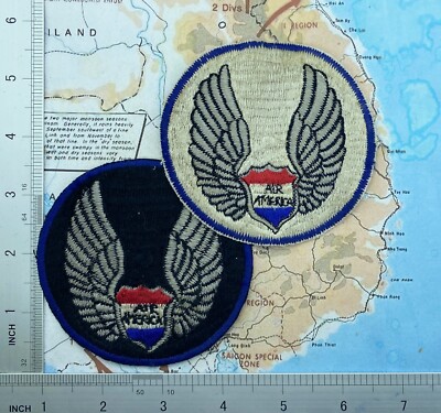 1 Patch plus 1 CENTRAL INTEL AGENCY CIA AIR AMERICA USAF Yankee wing ...