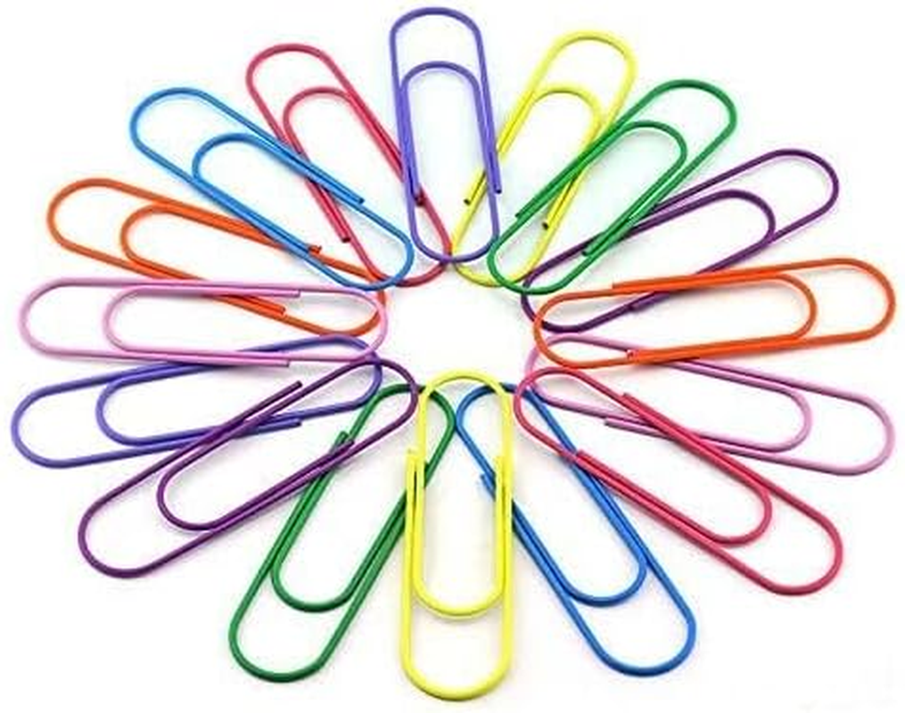 Ruiling 40-Pack 4 Inches Mega Large Paper Clips - 8 Colors per Color ...