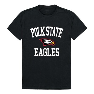 Polk State College Eagles NCAA College Cotton Graphic Black Tee T Shirt ...