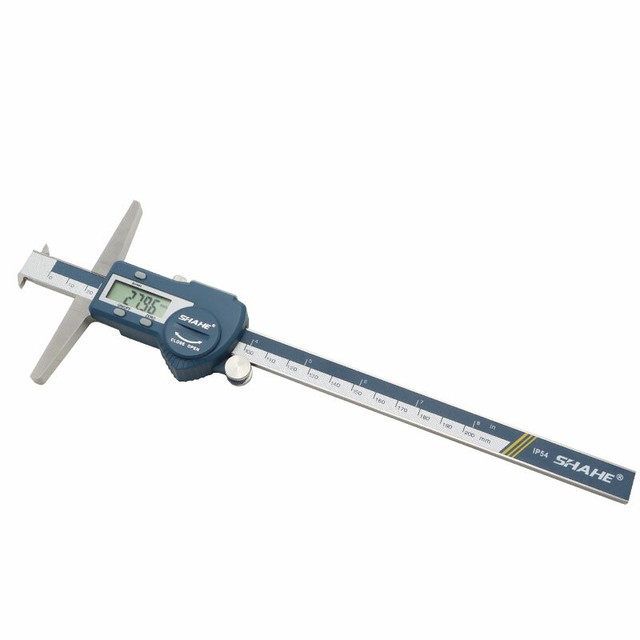 200mm IP54 Double Hooks Digital Depth Vernier Caliper Digimatic ...