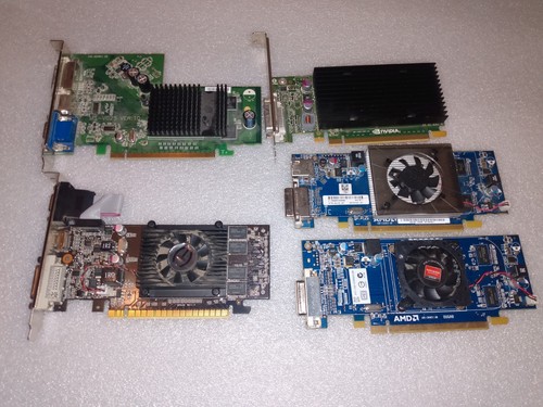 lot of 5 Desktop PC Video Graphics Cards UNTESTED | eBay