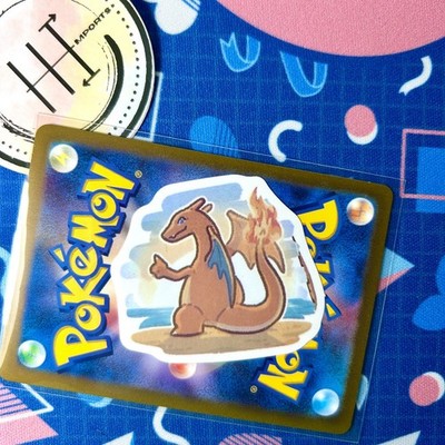 Pokemon Waterproof Vinyl Charizard Sticker | Cute Kawaii Pastel Sketch ...