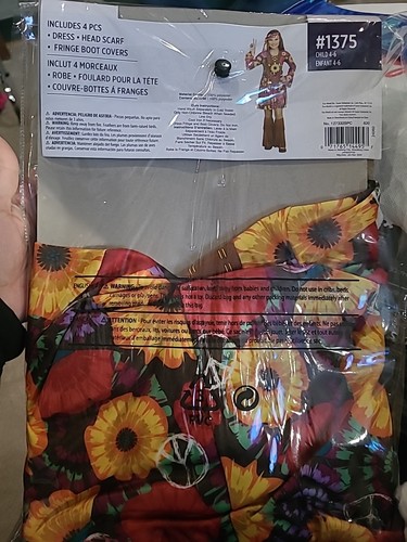 Kid's Flower Power Hippie Costume - Small 4-6 - Morris Costumes | eBay