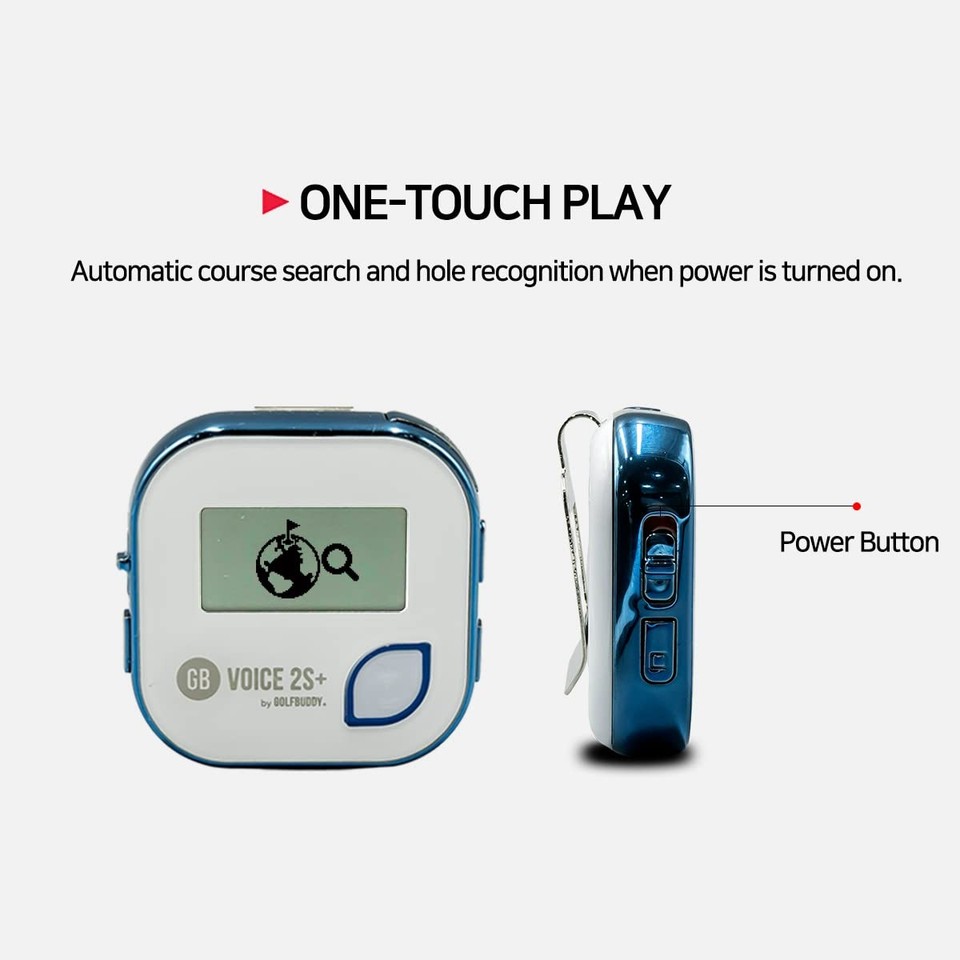 GOLFBUDDY Voice 2S+ Talking GPS Rangefinder, Clip on Hat Golf ...