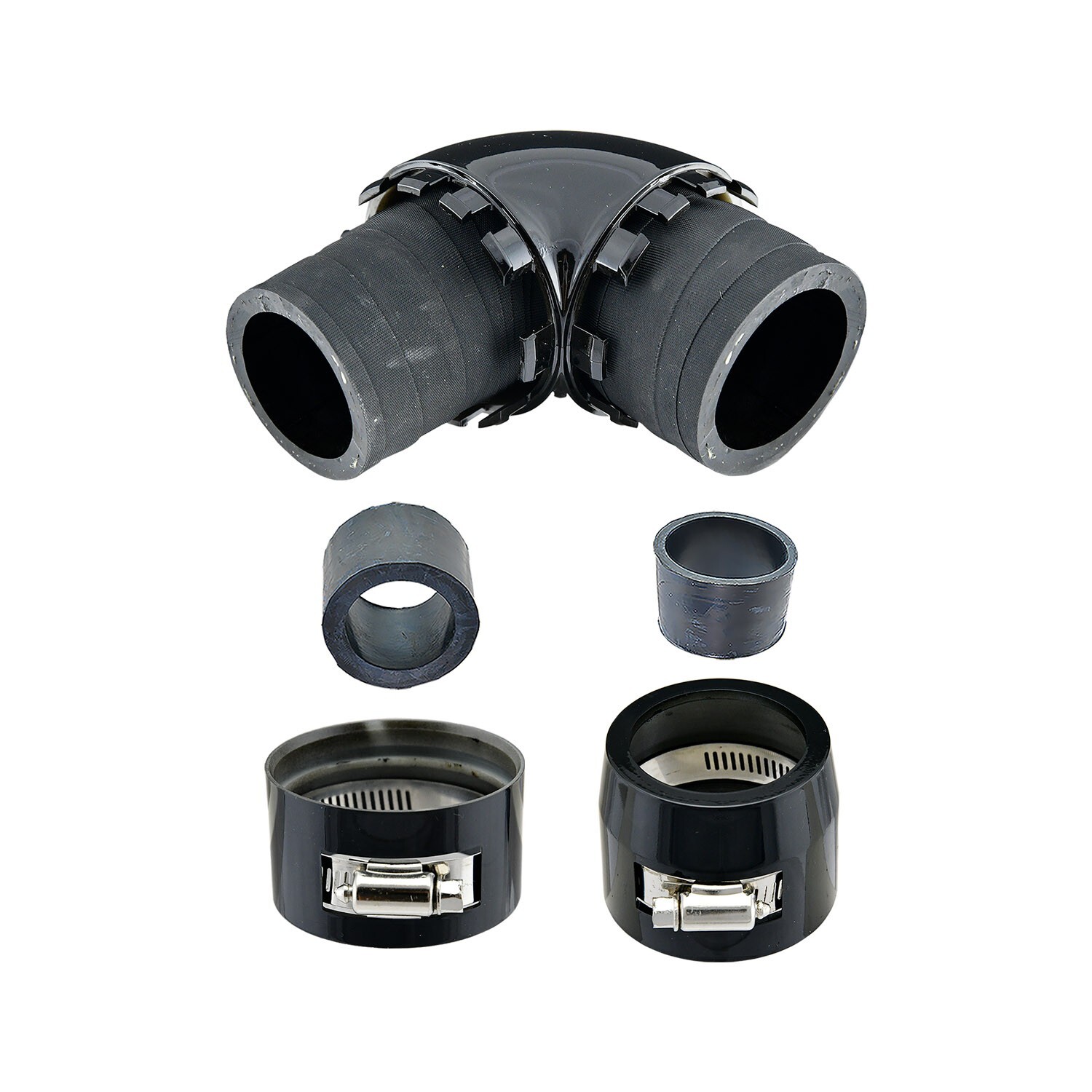 Radiator Hose Adapter Kit, 90 Degree, Fits 1-1/4" 1-1/2" & 1-3/4 ...