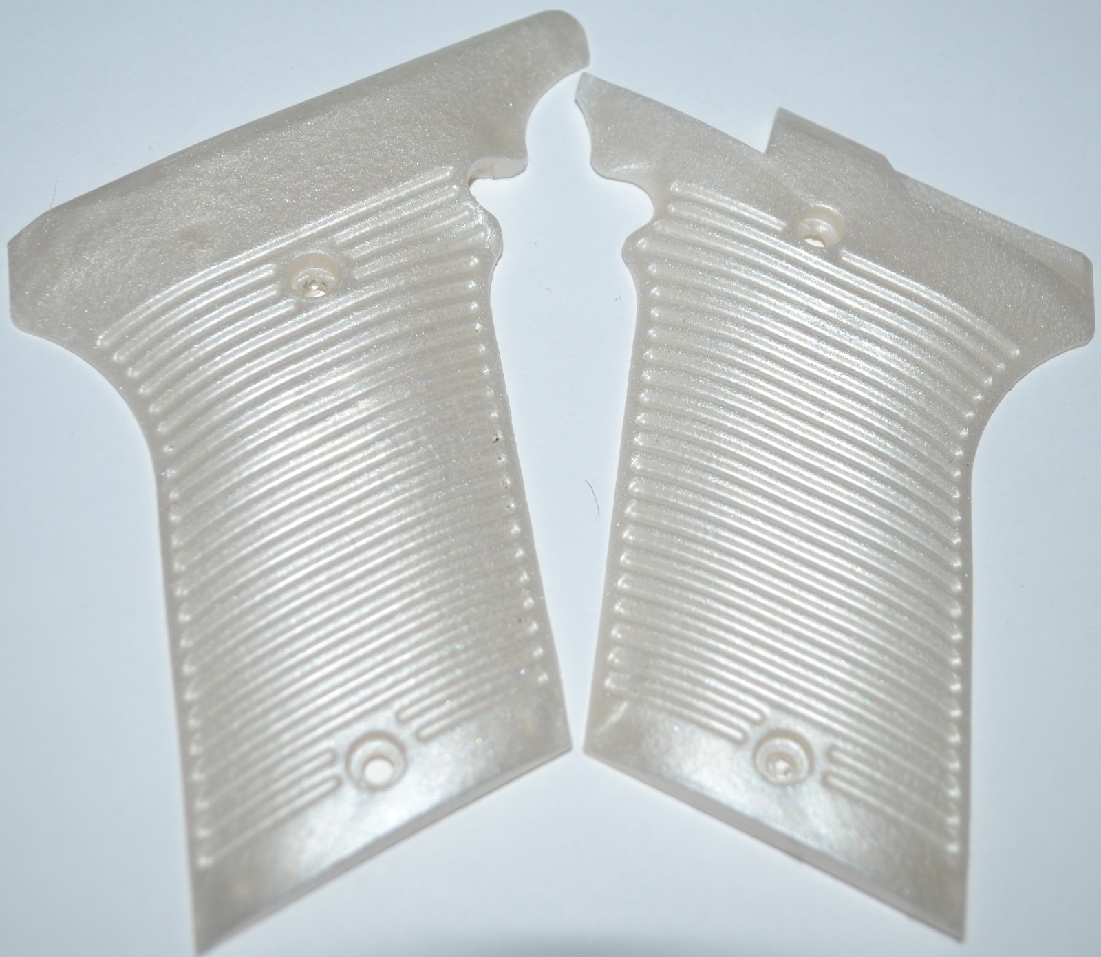 AMT Automag III, IV, V pistol grips pearl white plastic | eBay