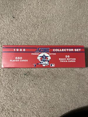 1988 Score Premier Edition Collector Set Box 660 Cards Baseball Cards ...
