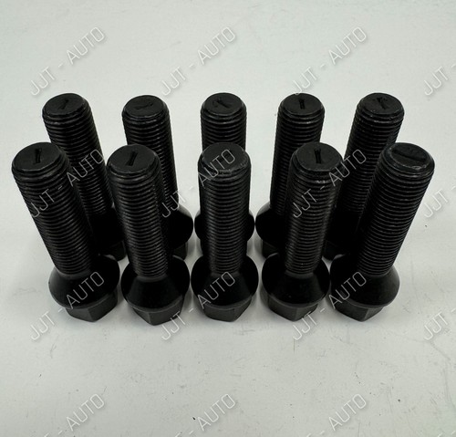 Alloy Wheel Bolts Black For VW Golf MK5 MK6 MK7 MK8 Tapered M14x1.5 ...