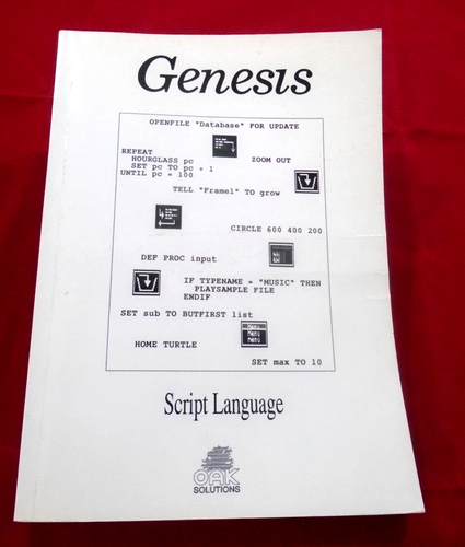 Manual for Genesis, Script Language by Oak Solutions. Acorn RISC OS | eBay
