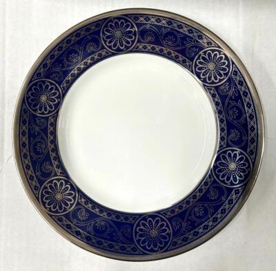 Royal Worcester Mountbatten Cobalt Blue Platinum Trim Accent Salad ...