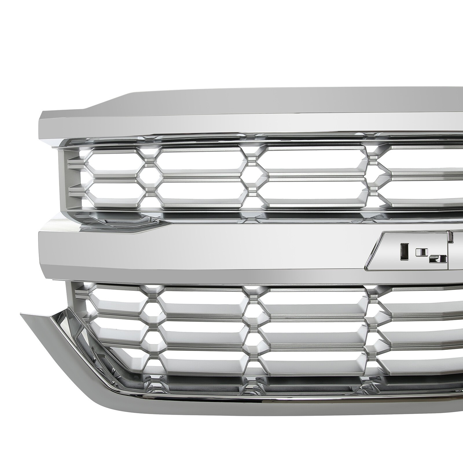 For 2016-2018 Chevrolet Silverado 1500 Front Upper Bumper Grille Chrome ...