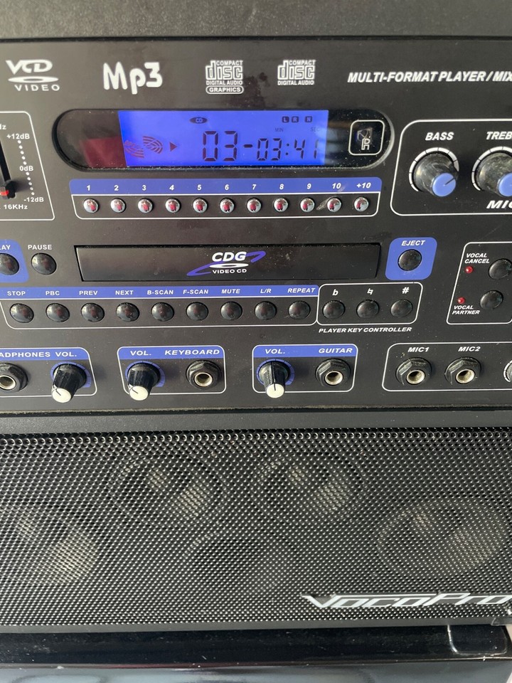 VOCOPRO GIG MAN PLUS PROFESSIONAL KARAOKE SYSTEM MULTI-FORMAT (NO ...