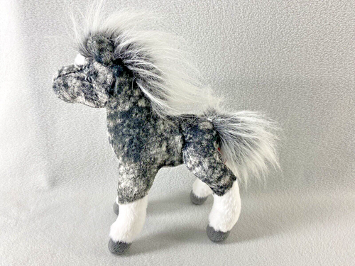 Douglas Cuddle Toy Plush Gray Dapple Horse Foal 10" Stuffed Animal ...