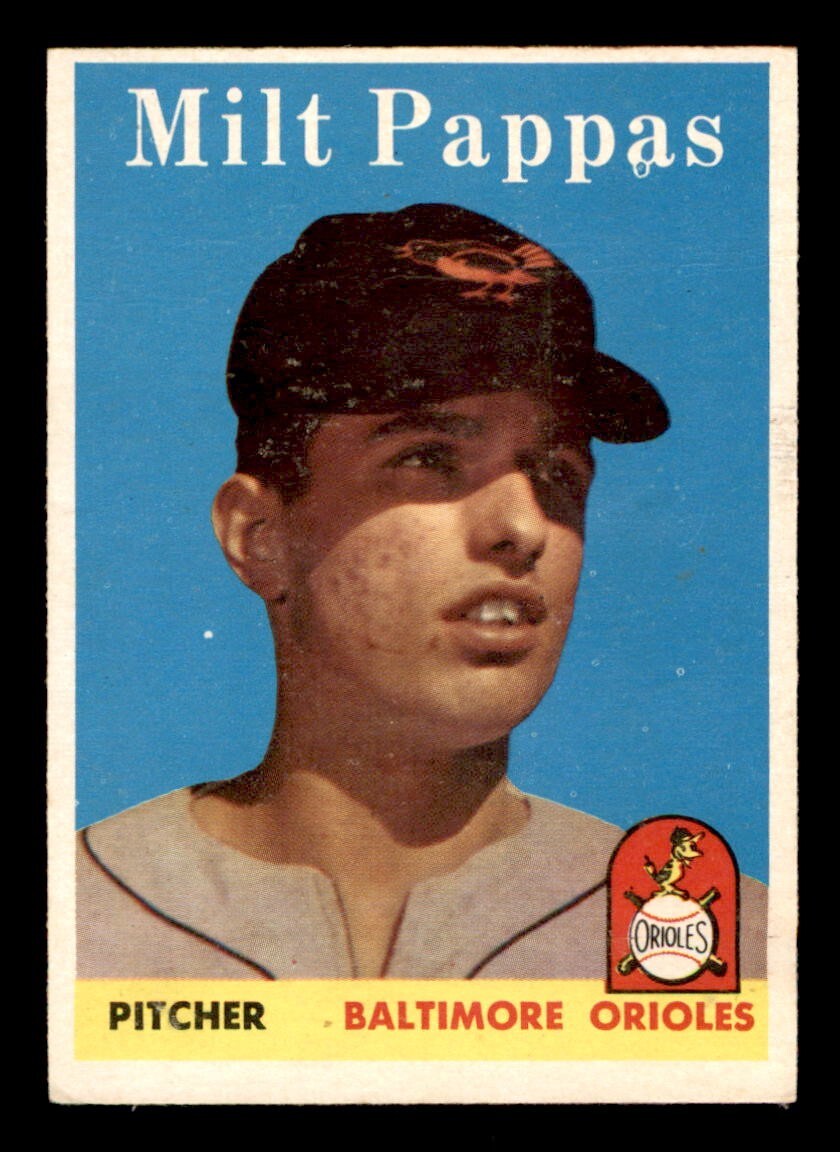 1958 Topps Baseball #457 Milt Pappas GD *f1 | eBay