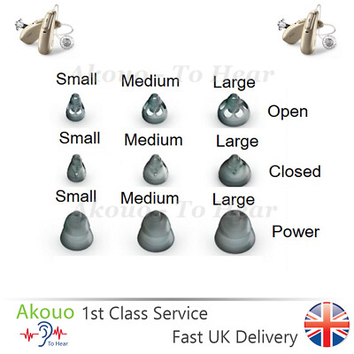 GENUINE Phonak Hearing Aids Slim Tube + RITE / RIC Domes 10 Pack | eBay UK