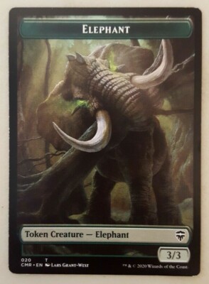 1x Elephant Token // Soldier Token Commander Legends Magic the ...